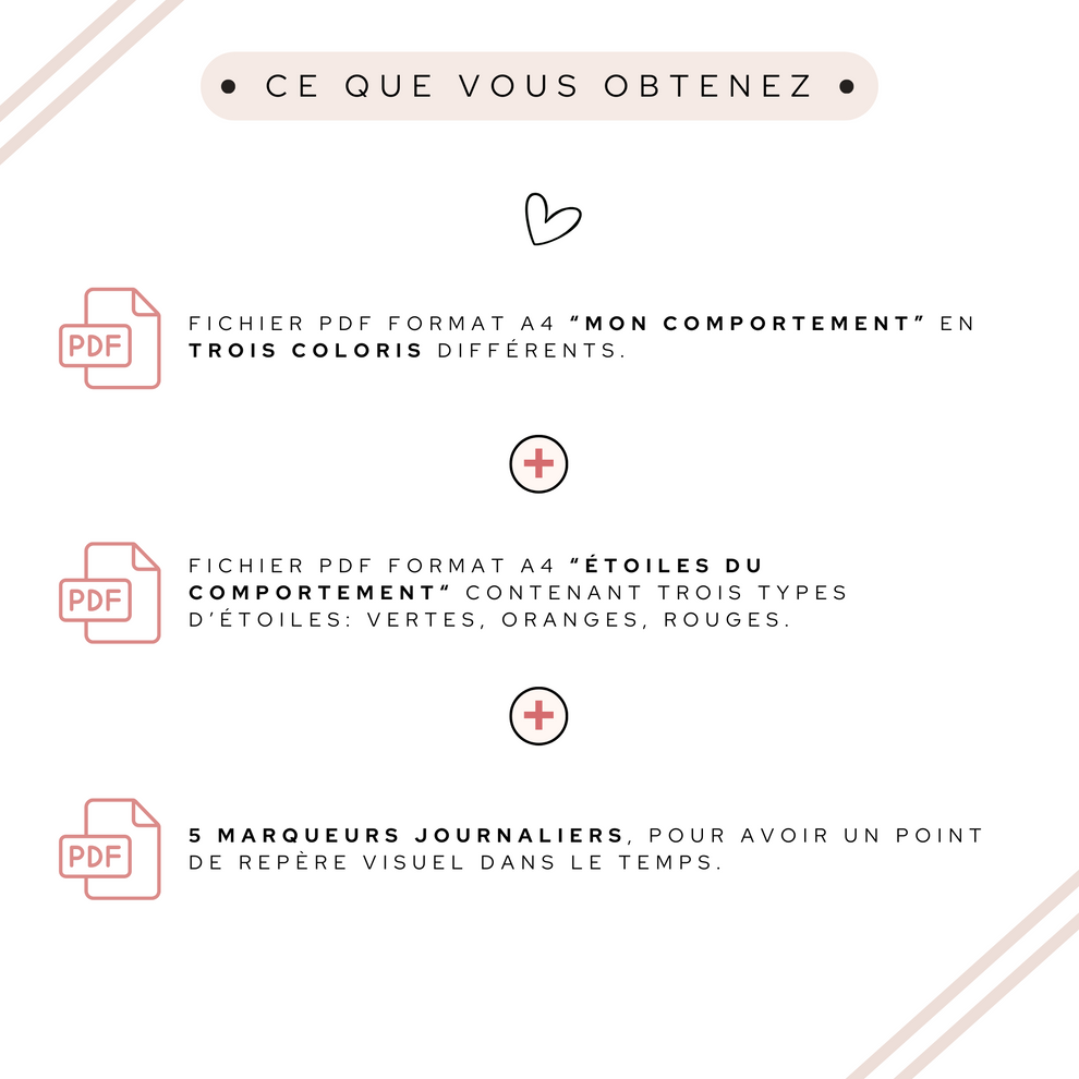 Tableau de comportement et motivation pour enfant – Prunambulle